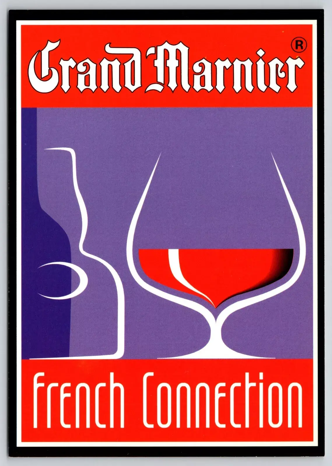 Postcard Grand Marnier French Connection Cocktail Recipe Beverage ...