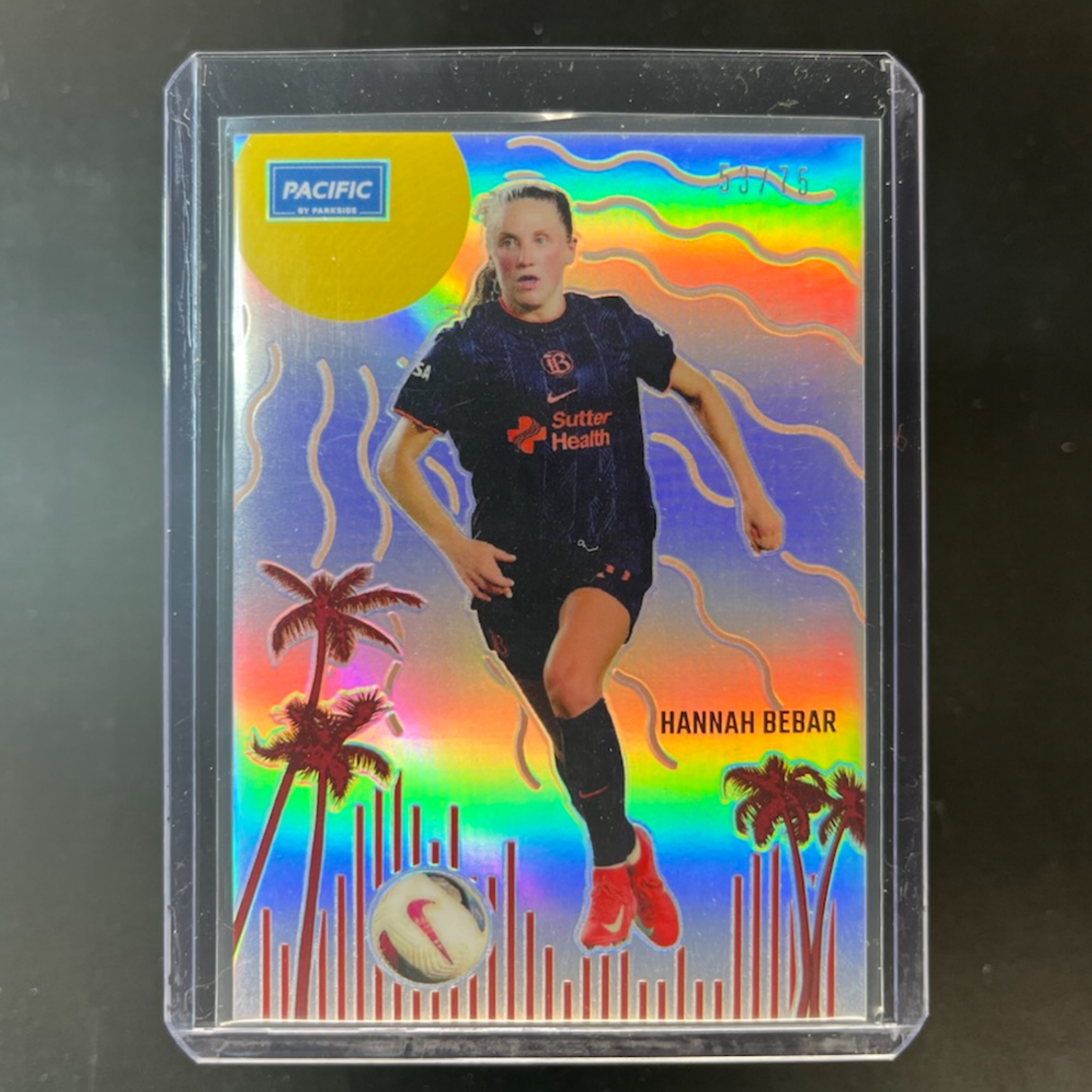 Hannah Bebar 2025 Parkside Pacific NWSL Heat Wave /75 Soccer Card