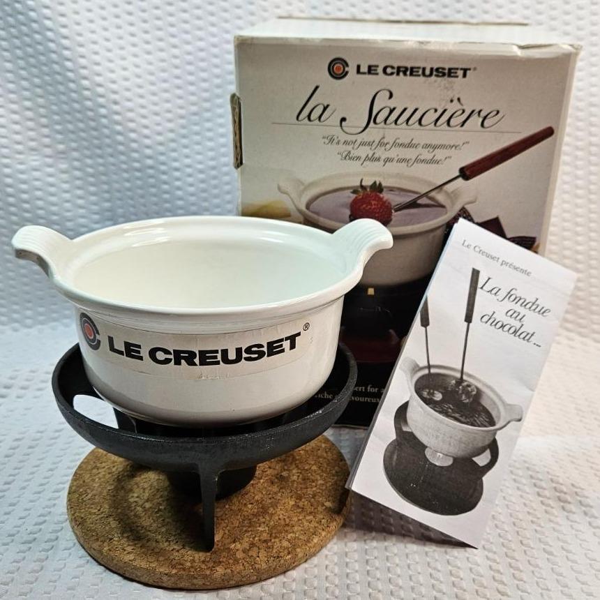Le Creuset Fondue Pot Set White 1 Quart