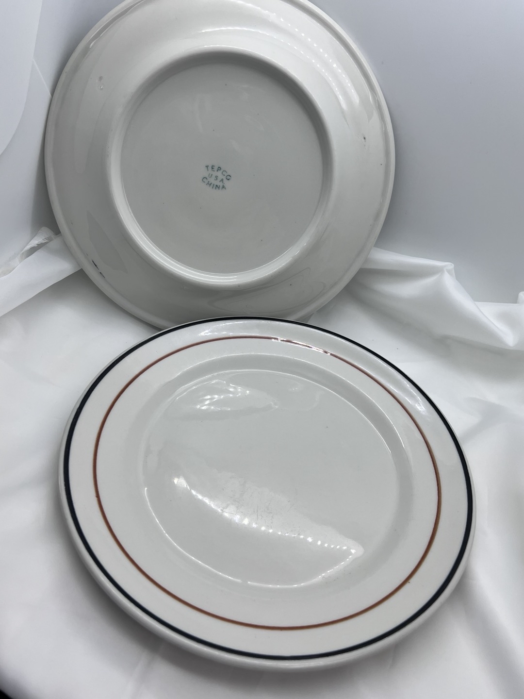 #2067B Set of 2 Vintage Tepco Restaurant Ware Plates