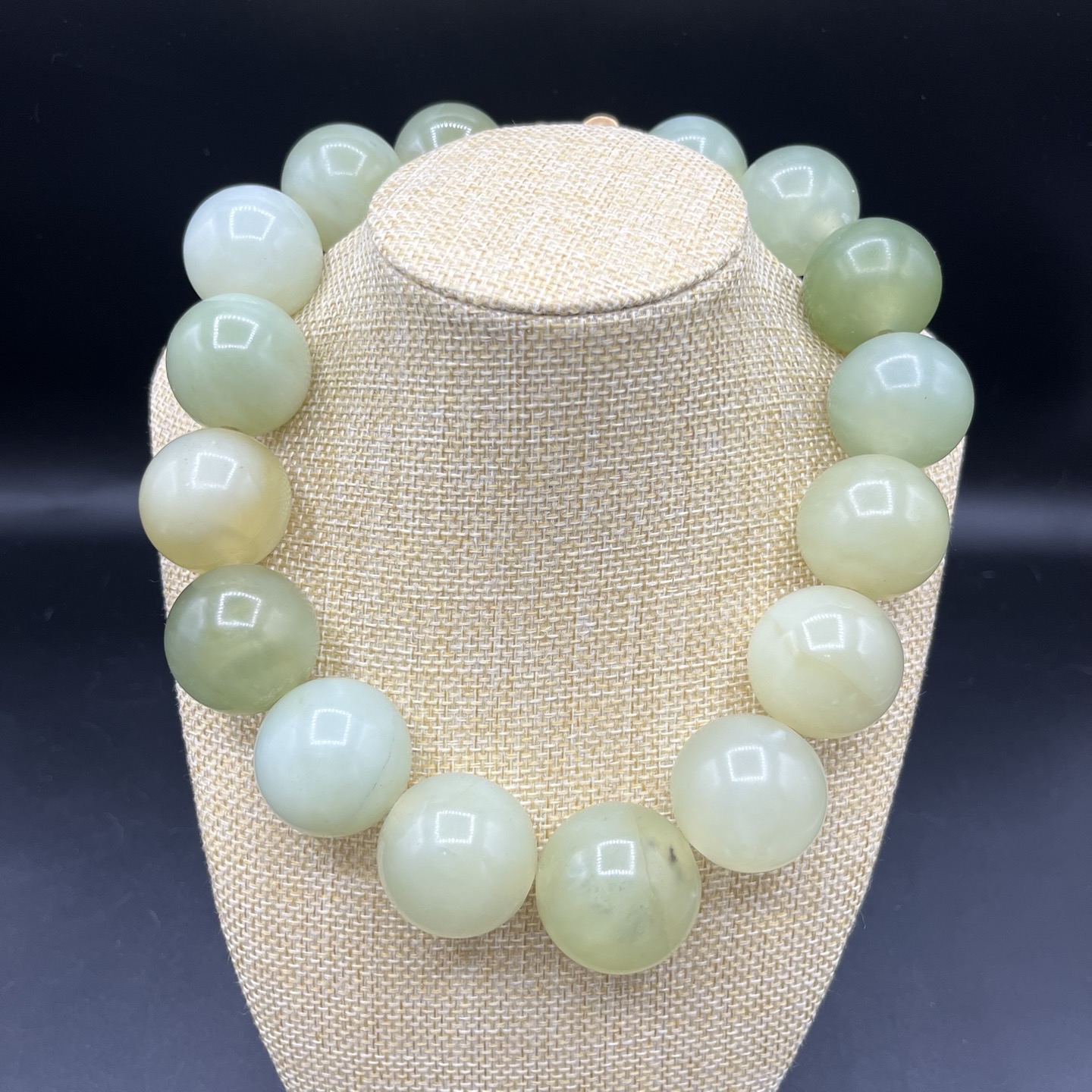 Alice Kuo Chunky Jade Beads Choker *as is