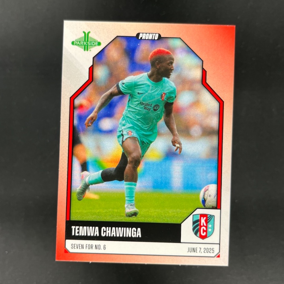 Temwa Chawinga 2025 Parkside NWSL Pronto Red /5 Soccer Card