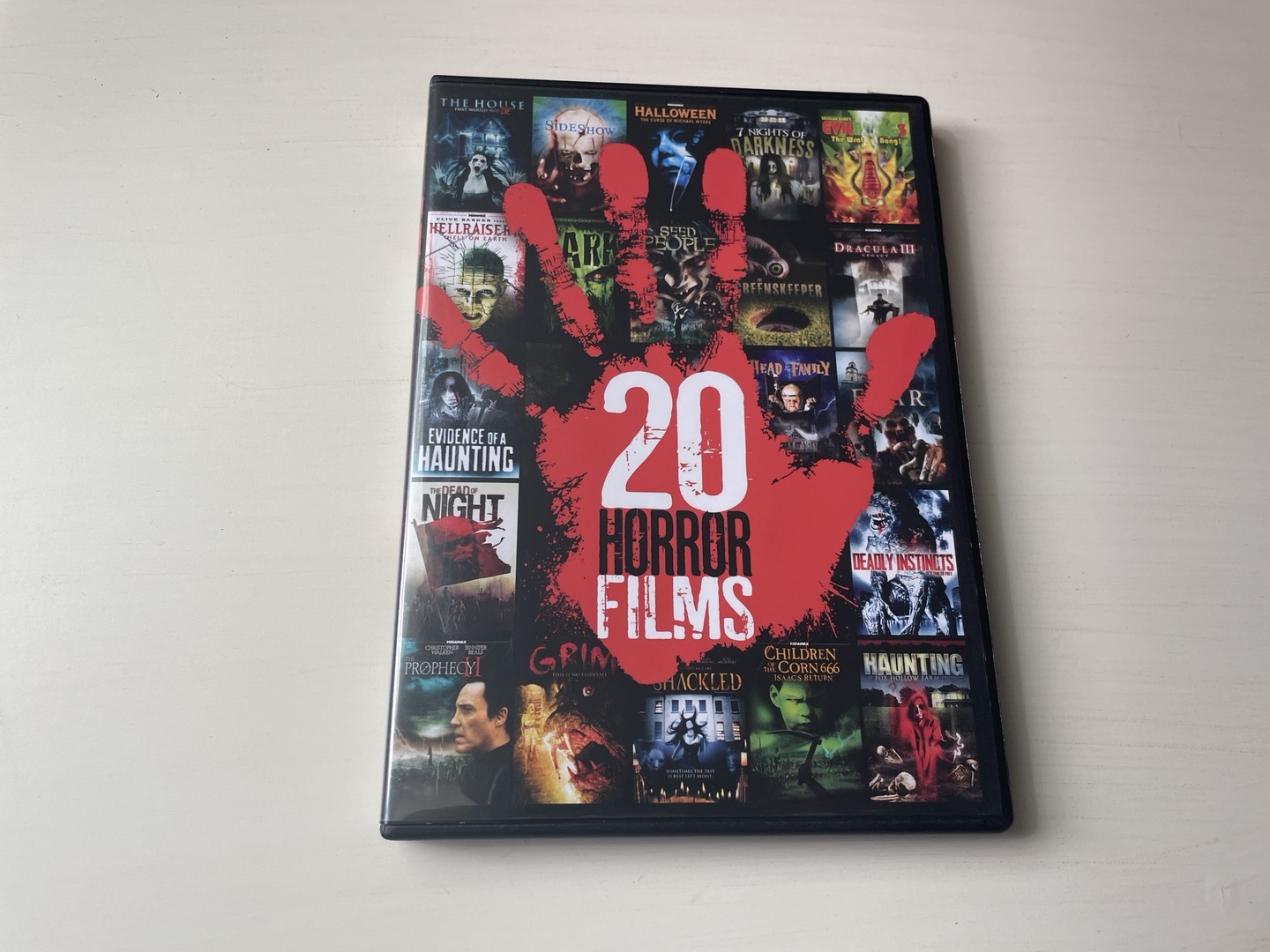 20 Horror Films Movie Collection DVD Set