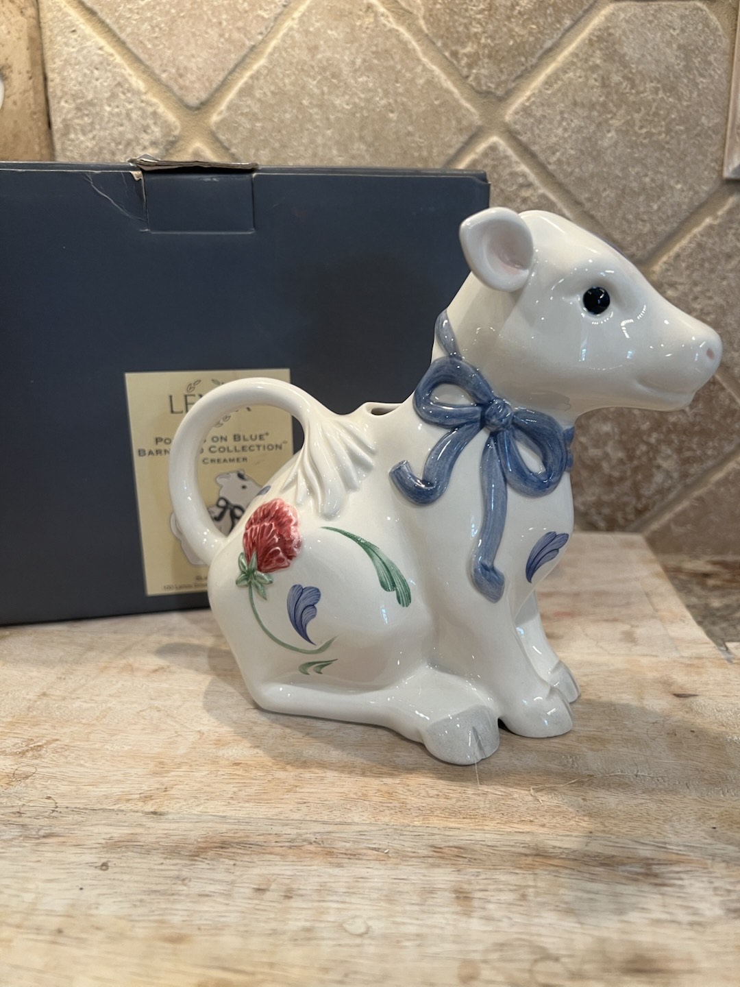 Lenox Poppies On Blue Barnyard Collection, Cal Creamer, New Old Stock ...