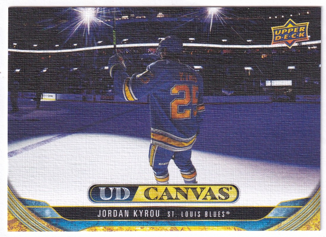 2024-25 Upper Deck UD Canvas #C69 Jordan Kyrou St Louis Blues Hockey Card