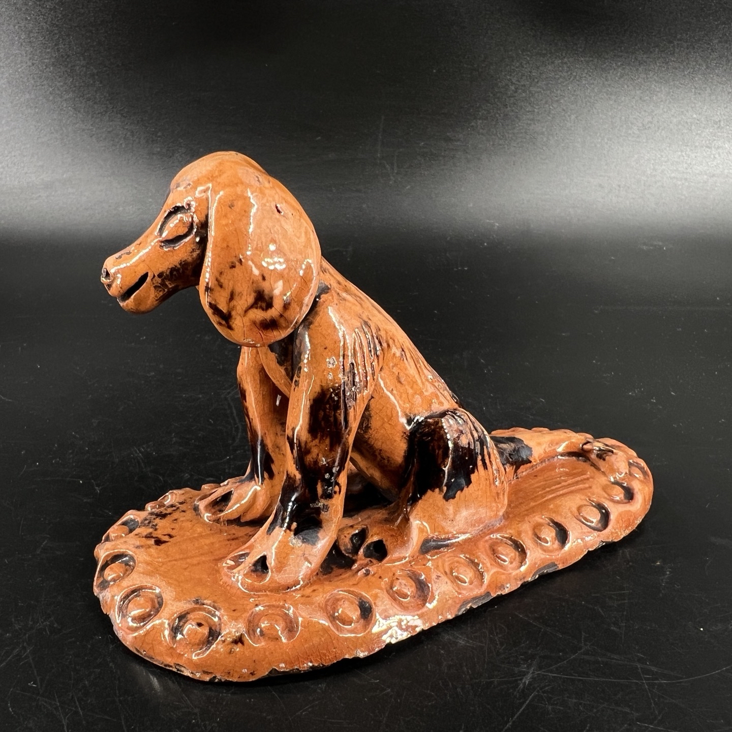 Turtle Creek Pottery Redware Folk Art Dog Cathy Gates Museum