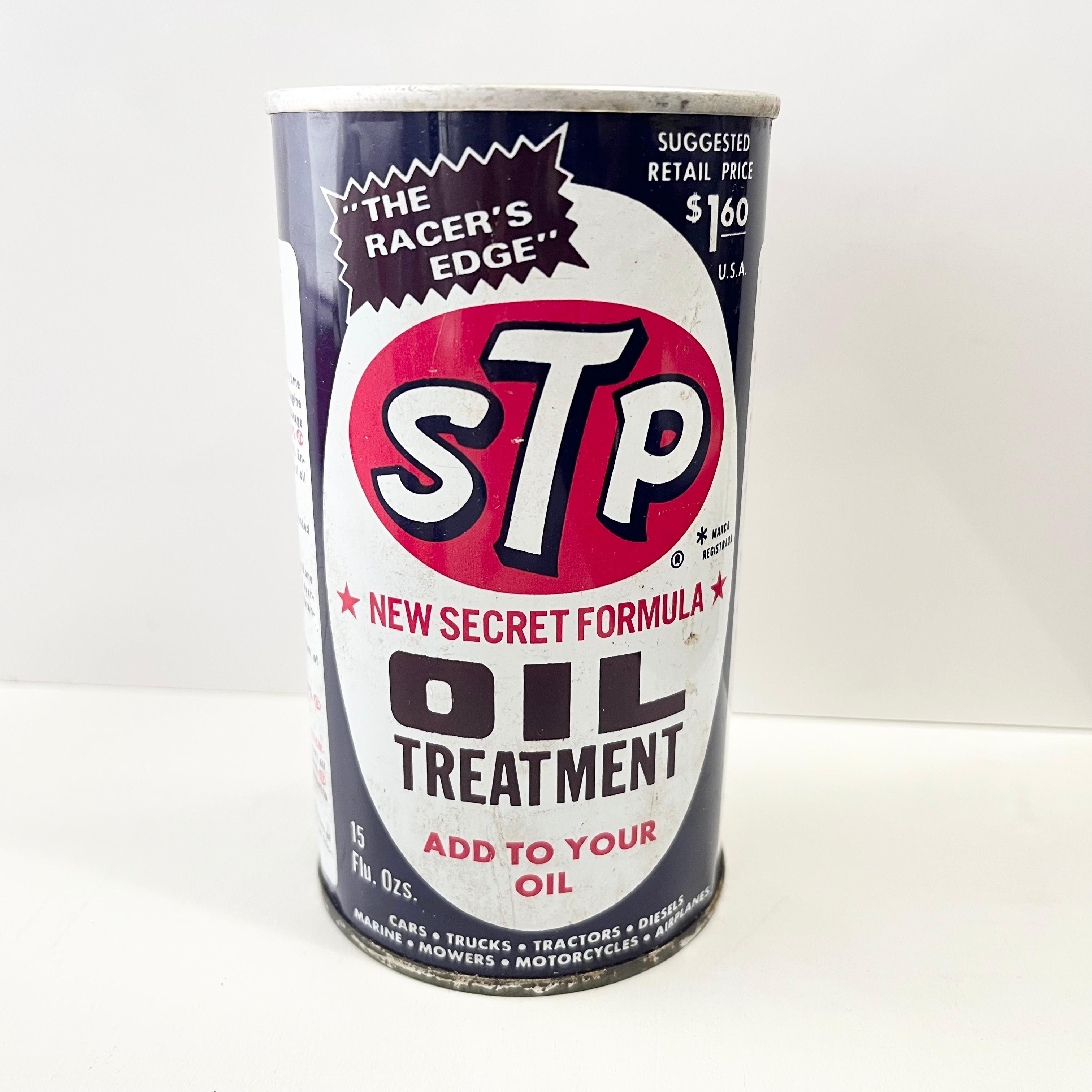 STP Racing Oil Can 1970s Lubricant Car Truck Tractor Motorcycle Boat ...