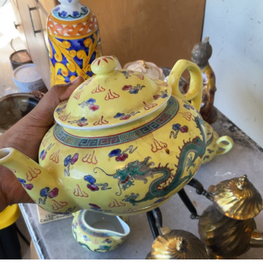 Yellow Teapot Set 7 Pcs