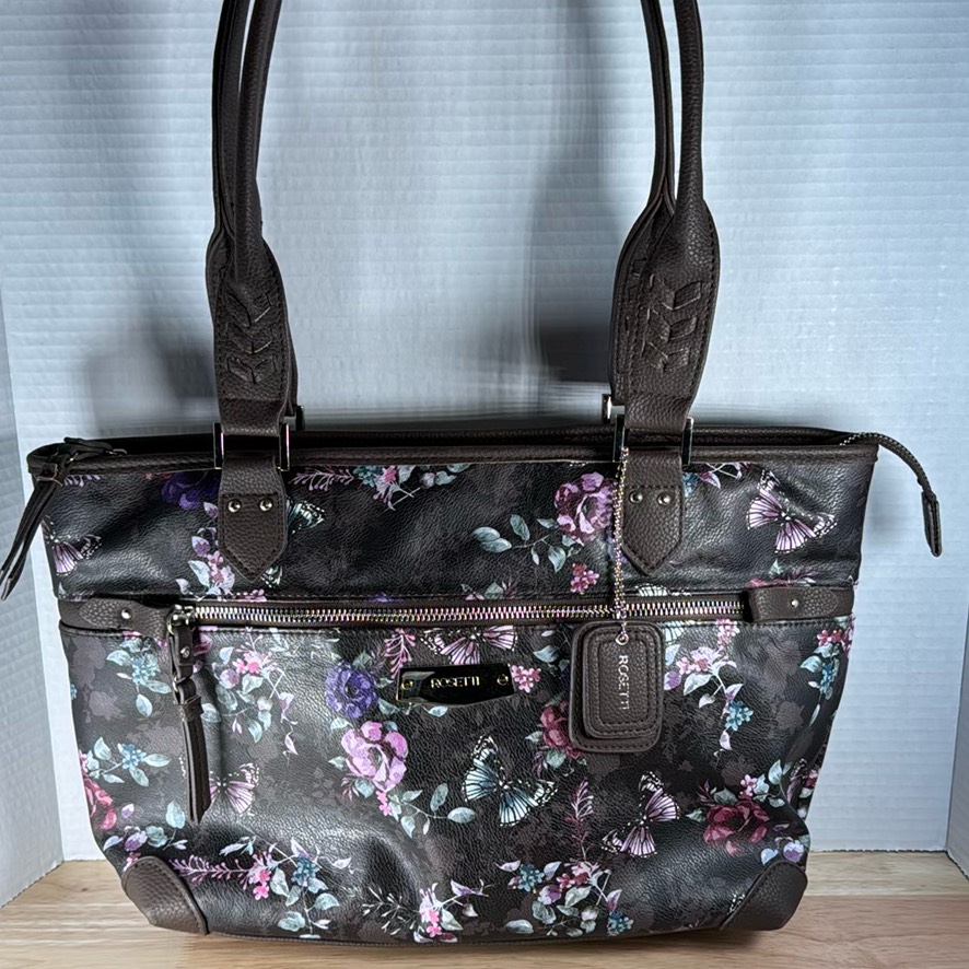 BEAUTIFUL Rosetti Floral And Butterfly Design Purse Handbag