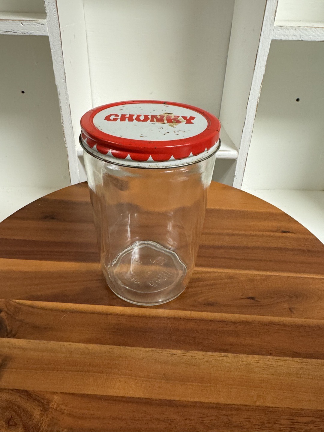 Vintage Chunky Peanut Butter Jar Canister