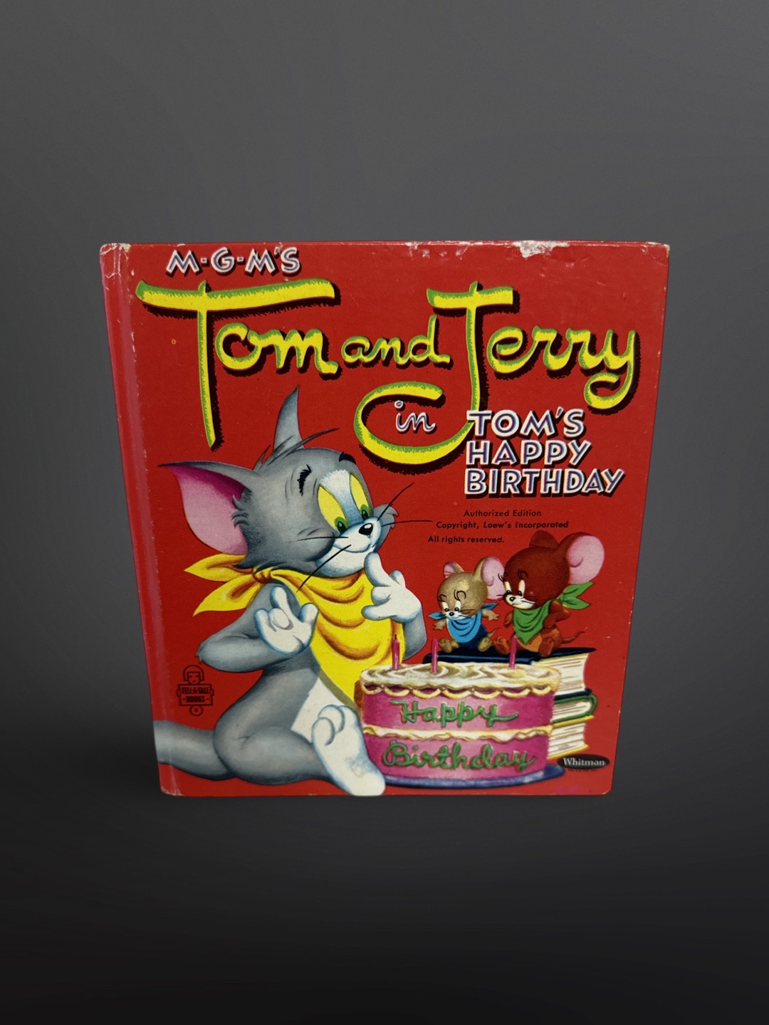 1955 Tom And Jerry Children’s Book- Tom’s Happy Birthday Whitman Tell-a ...