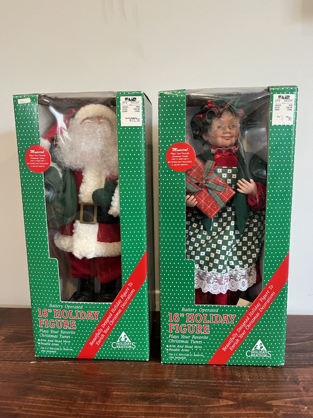 New Vintage 90s Santa Mrs Claus Musical Christmas Animatronic Holiday ...