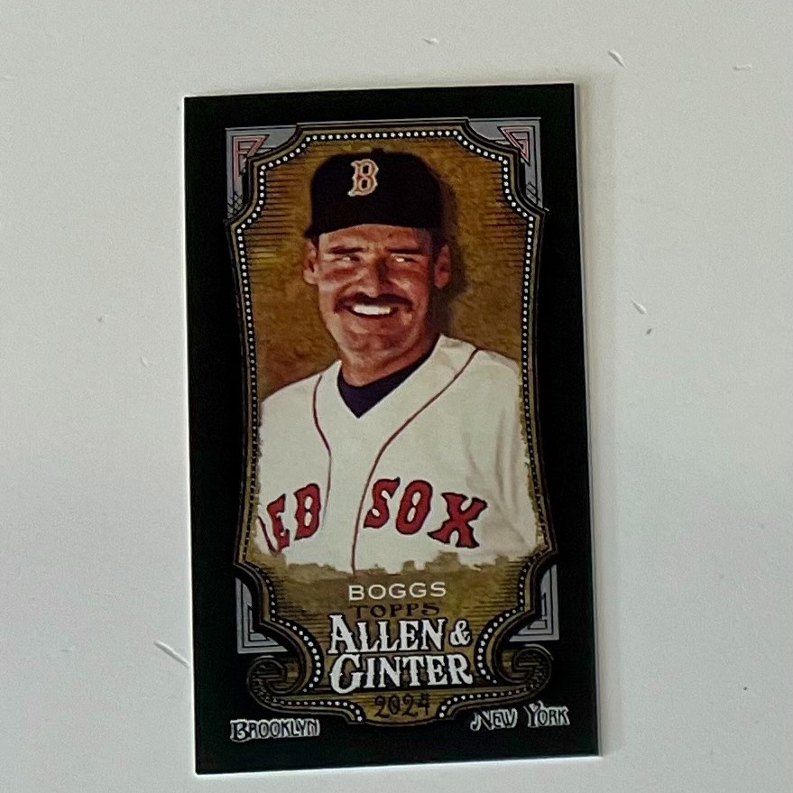 Wade Boggs Black Border Mini Boston Red Sox