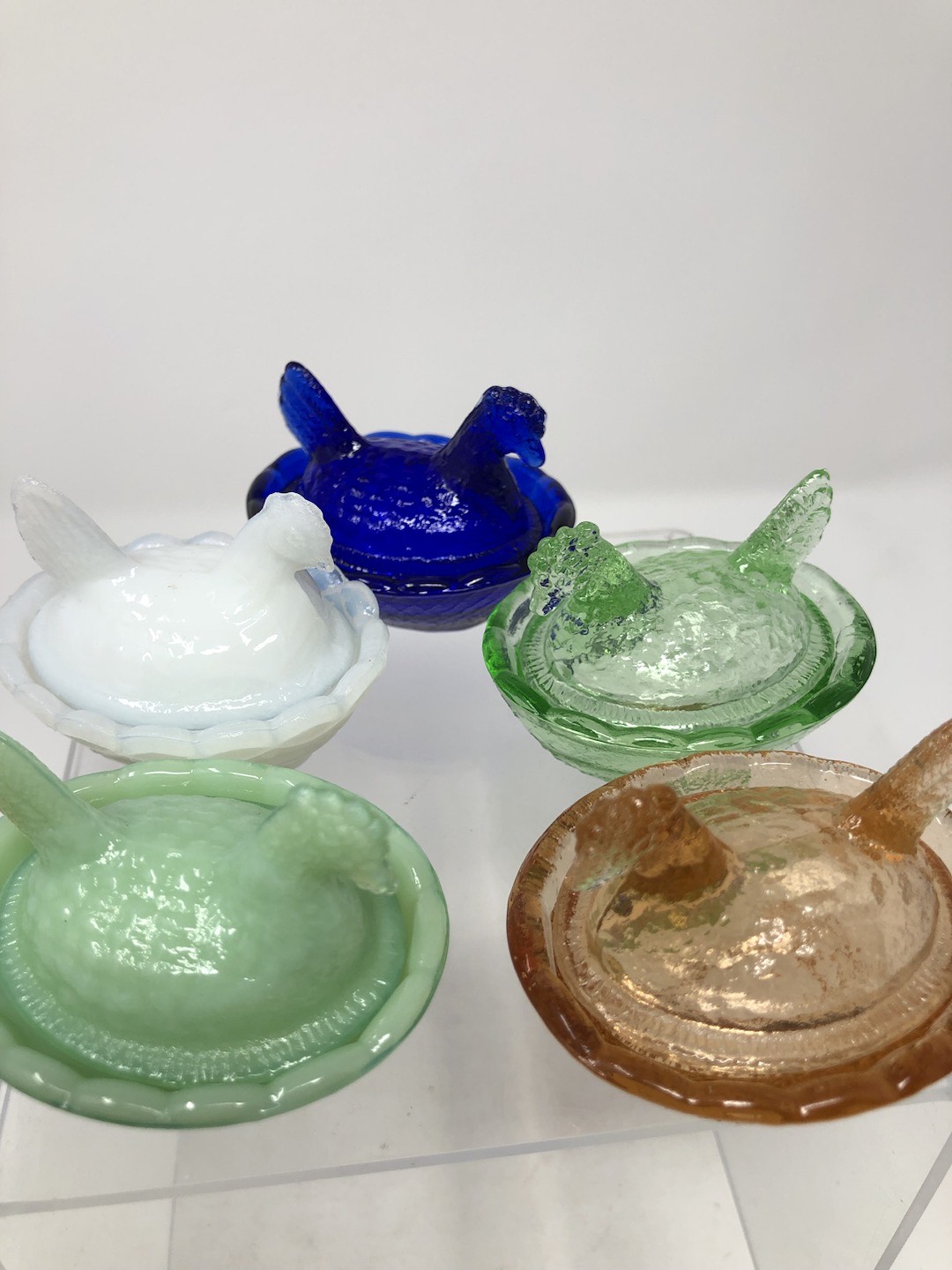 Pick-a-Chick Mini Hen on Nest Lidded Dish Buyer's Choice #1