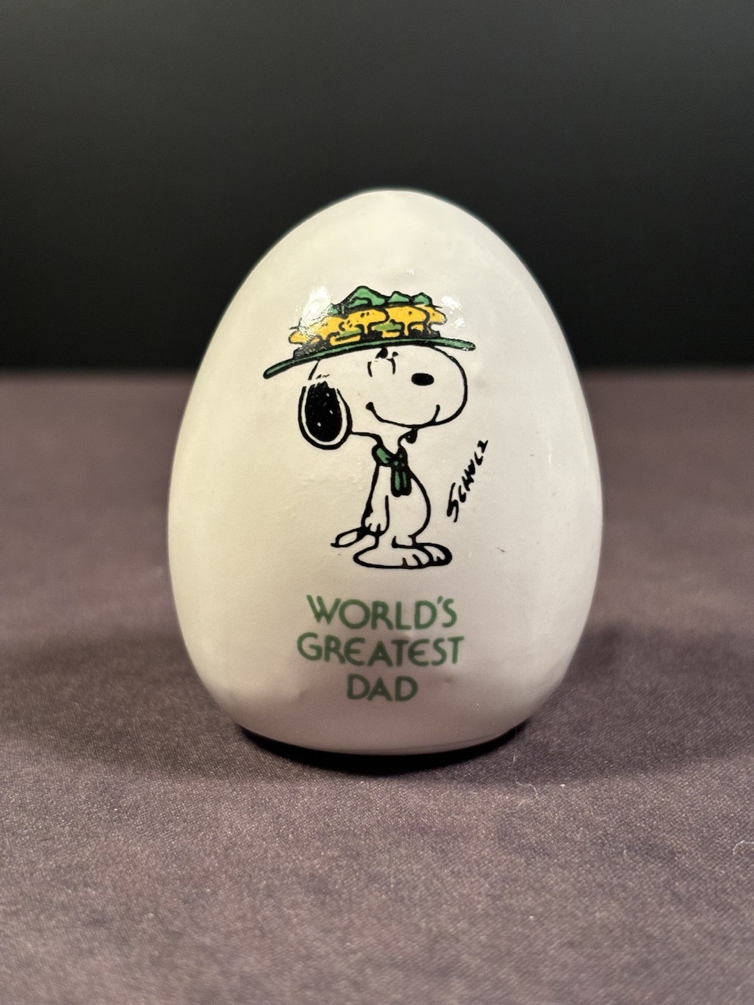 “World’s Greatest Dad” Egg - Peanuts