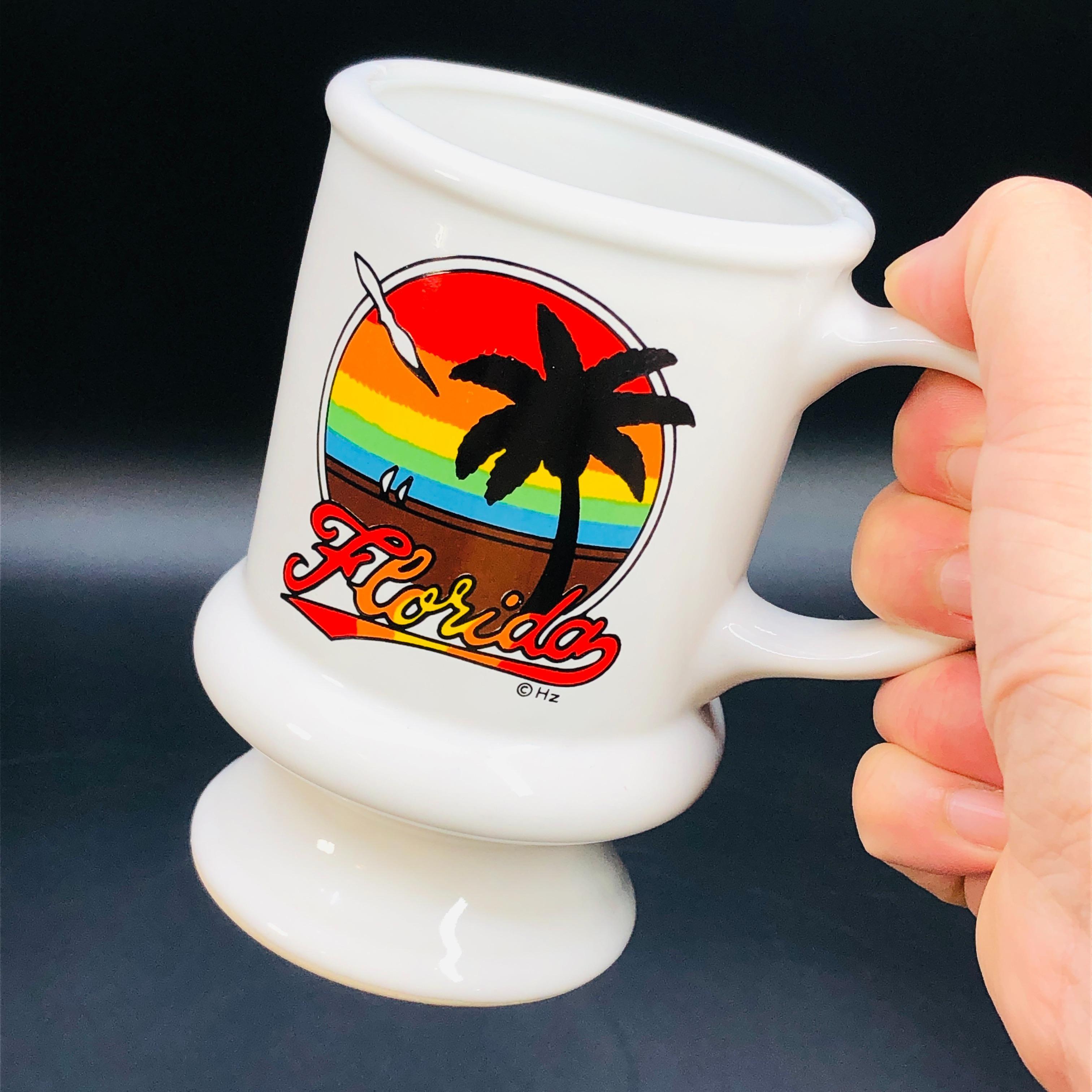 70s FLORIDA Beach Bum Footed Mug, Vacation Kitsch Souvenir, Vintage ...