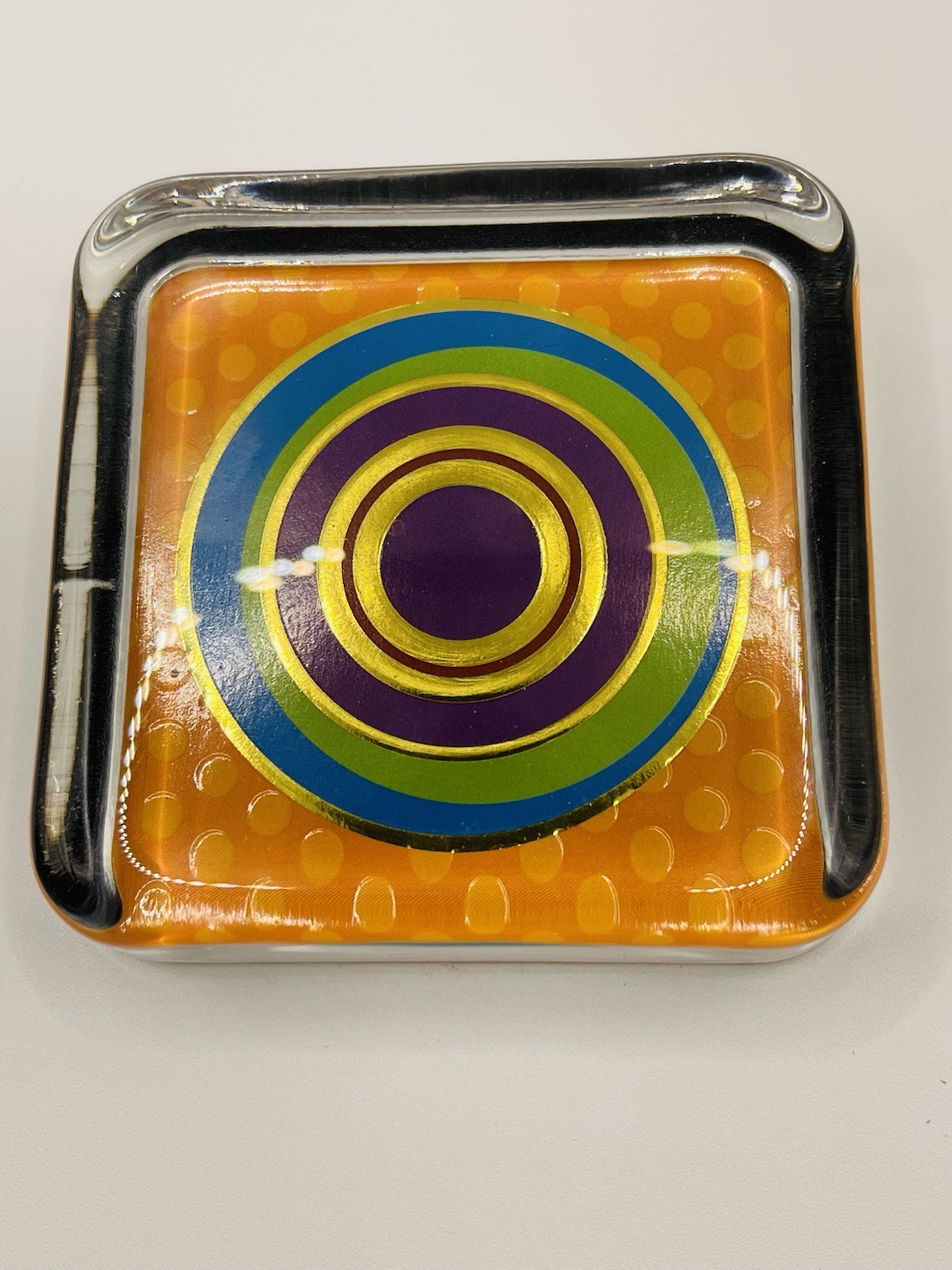 Punch Studios Embossed Square Paperweight