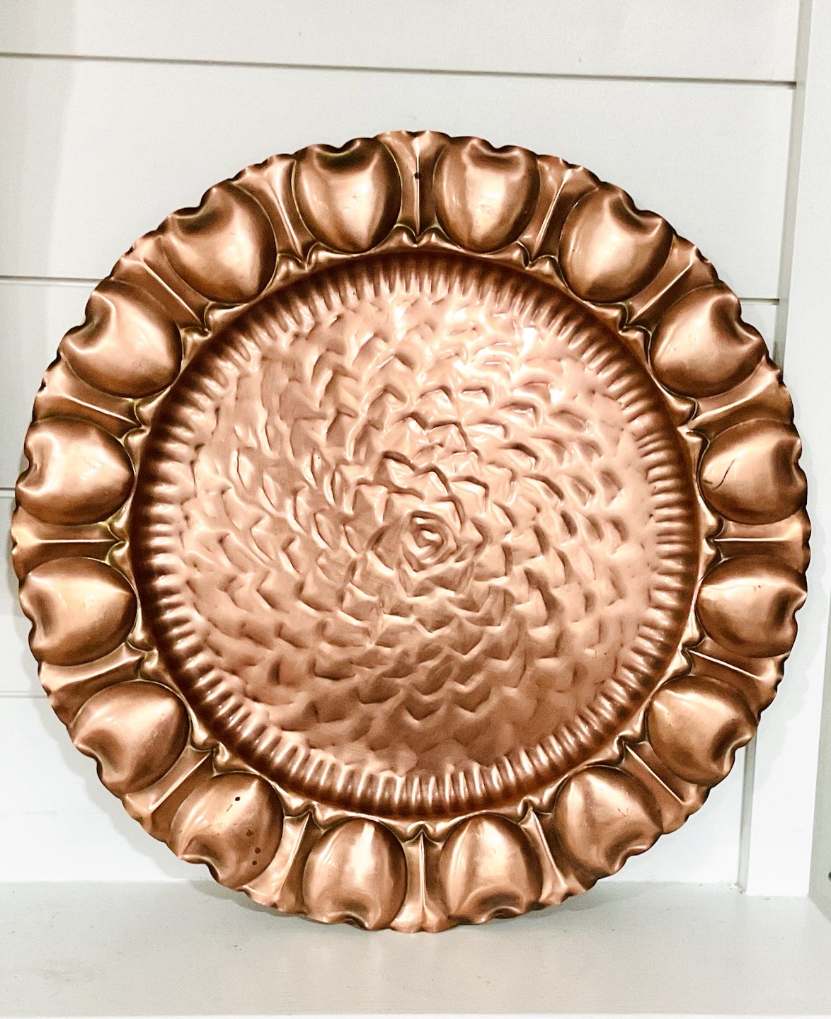 Vintage Gregorian Solid Copper Tray