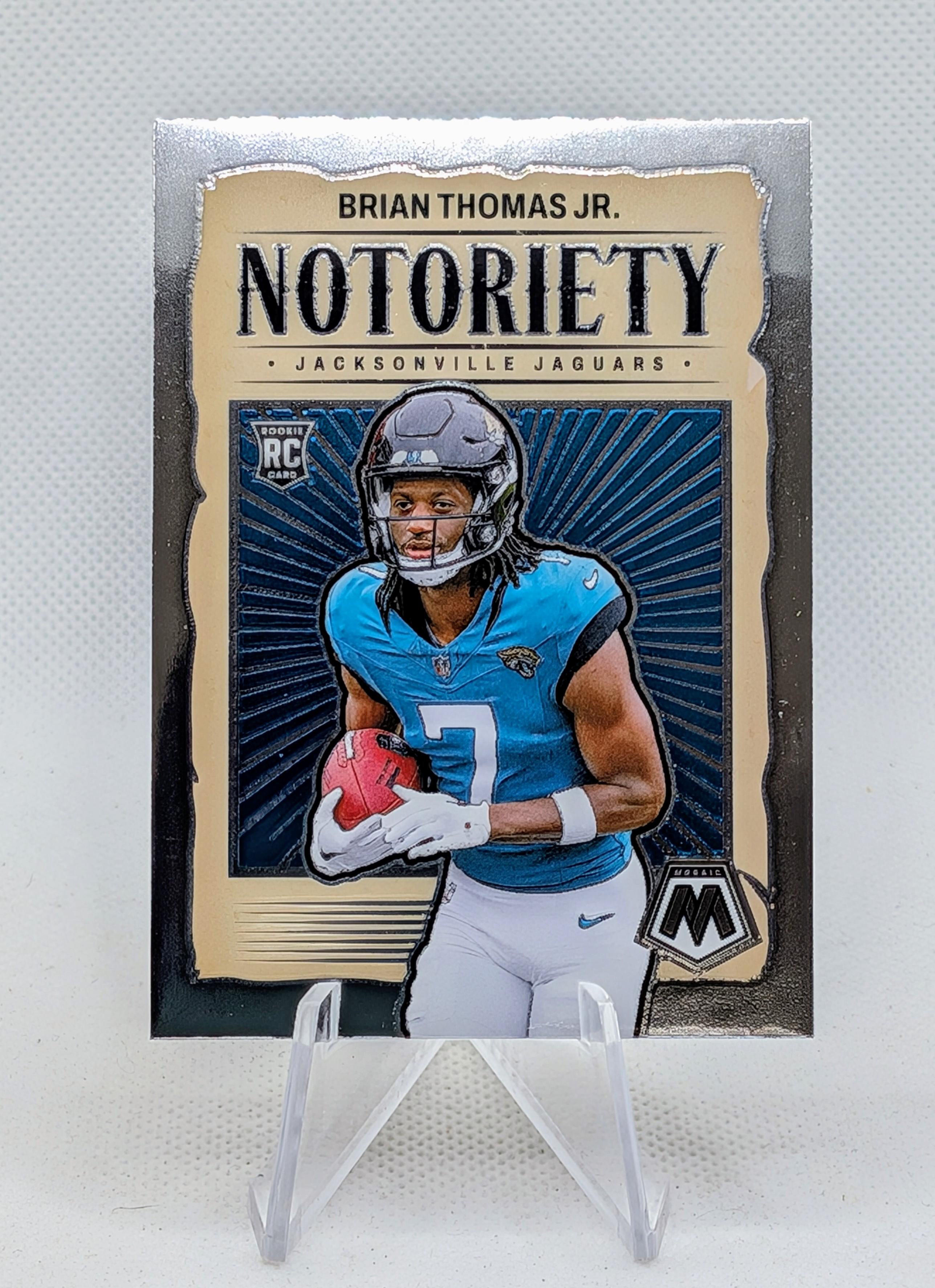 Brian Thomas Jr. 2024 Panini Mosaic Notoriety Rookie #25 Jaguars RC