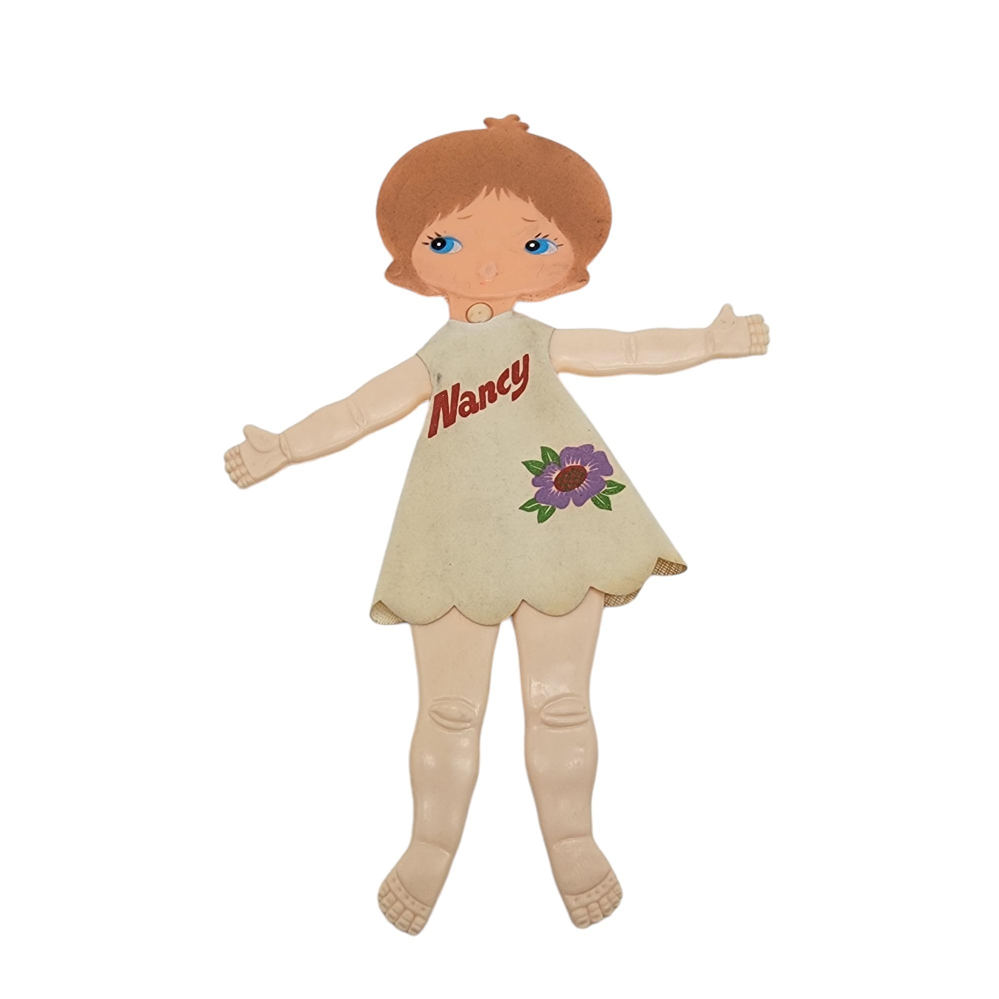 Vintage Metti Fold Flat Doll Nancy By Sebino Hong Kong