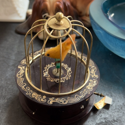 Bird In Cage Music Box