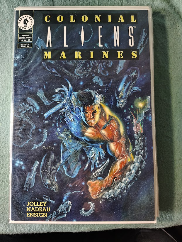 1993 Colonial Aliens Marines #10 Space Battle Cover Dark Horse Comics ...