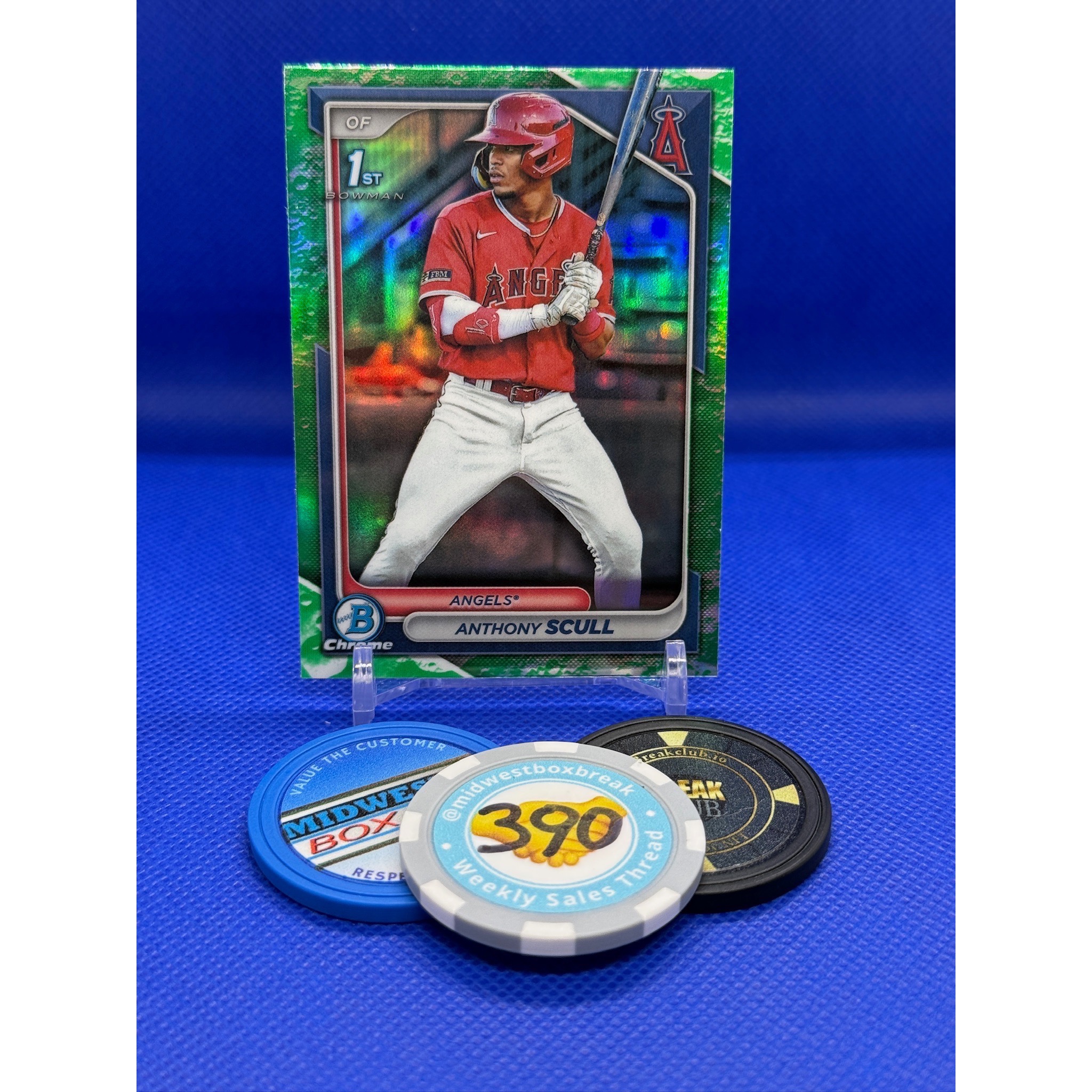 Anthony Scull - 2024 Bowman Chrome 1st - Angels - Lunar Glow