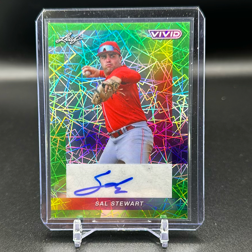 Sal Stewart 2023 Leaf Vivid 1/1 Cincinnati Reds
