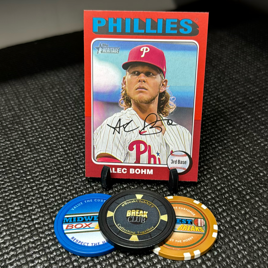 2024 Heritage Alec Bohm White Border Philadelphia Phillies