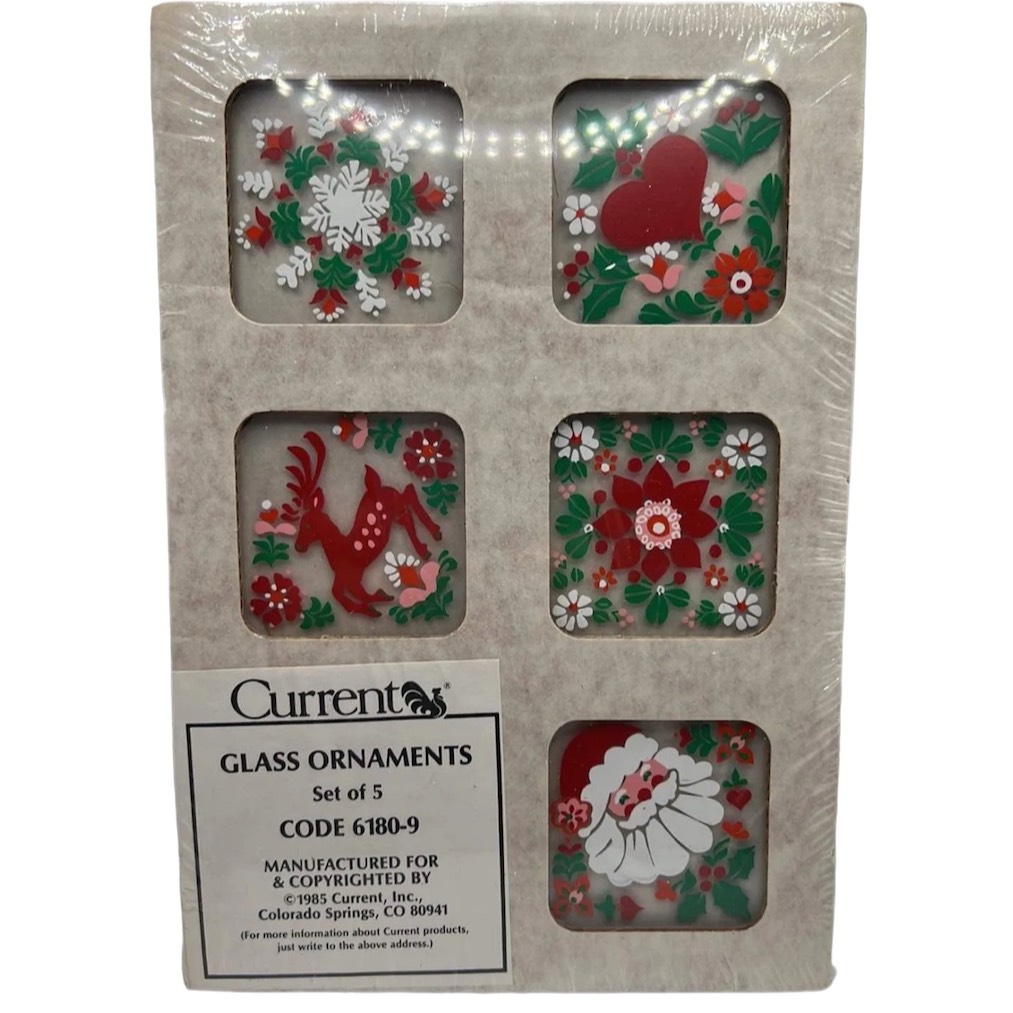 NOS Set Of Boxed Ornaments
