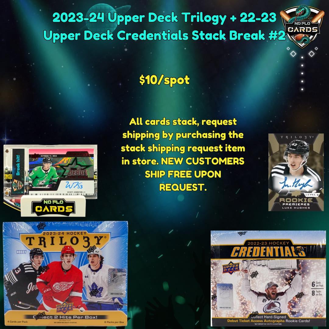 2023-24 Upper Deck Trilogy + 22-23 Upper Deck Credentials Stack Rip #2 ...