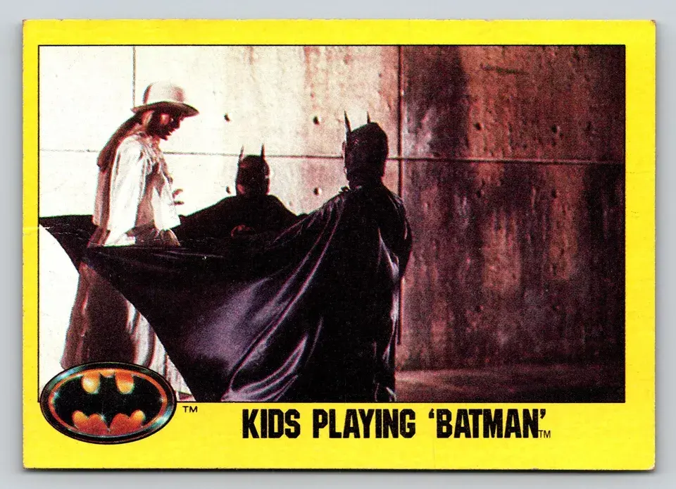 Trade Card 1989 Batman Movie Collector's Edition #221 Kids Playing ...