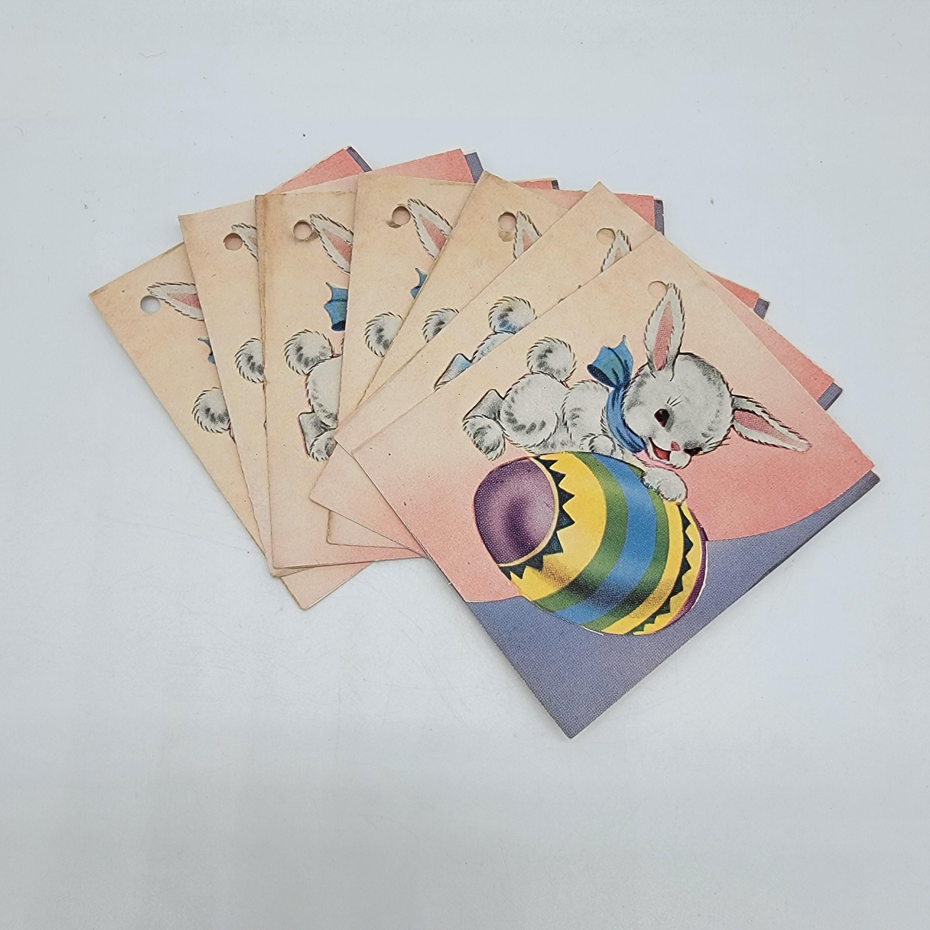 7 Easter Bridge Tally Cards