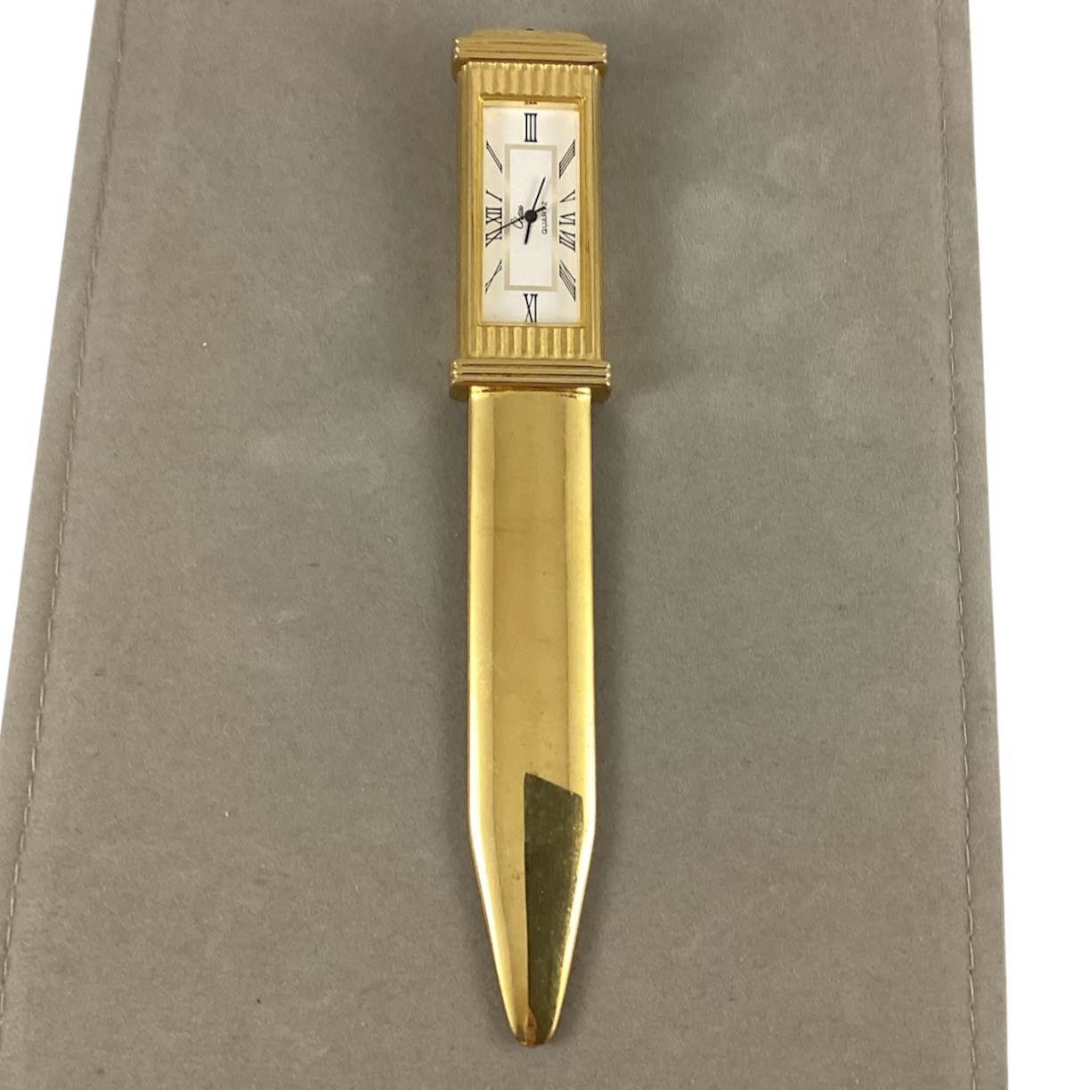 Vintage Chass Clock Letter Opener