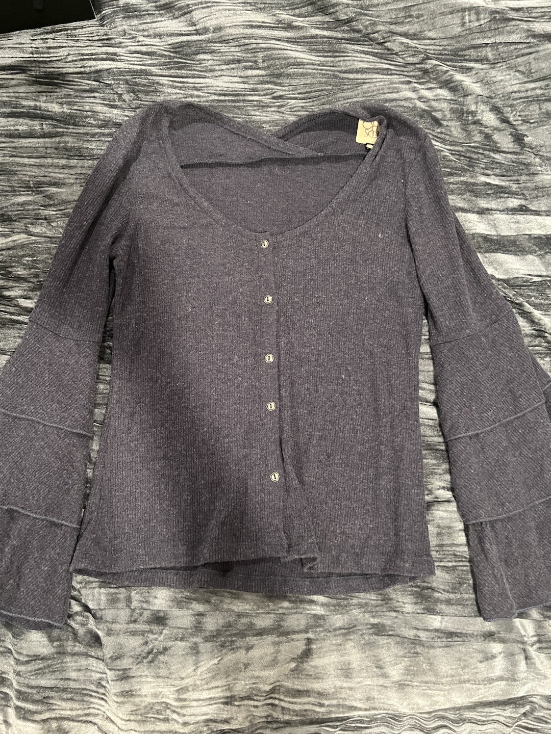 Chaser blue long sleeve top Size S Long sleeve Blue