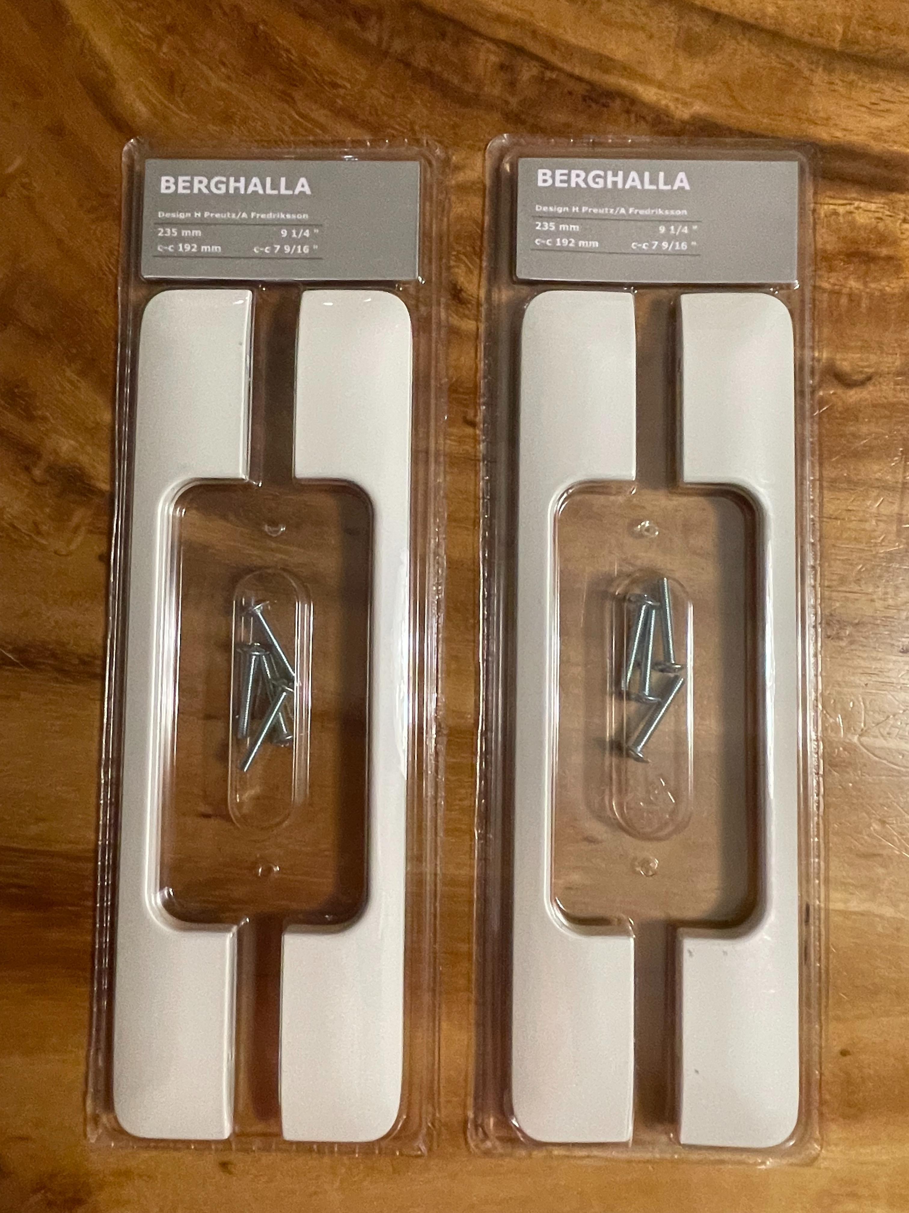 IKEA BERGHALLA 503.228.52 Lot of 2 White Drawer Pull Handles 9 1/4"