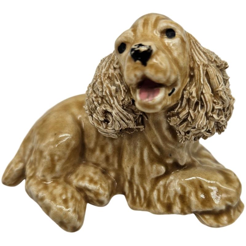 JANE CALLENDER CA Ceramic Spaghetti Dog Figurine