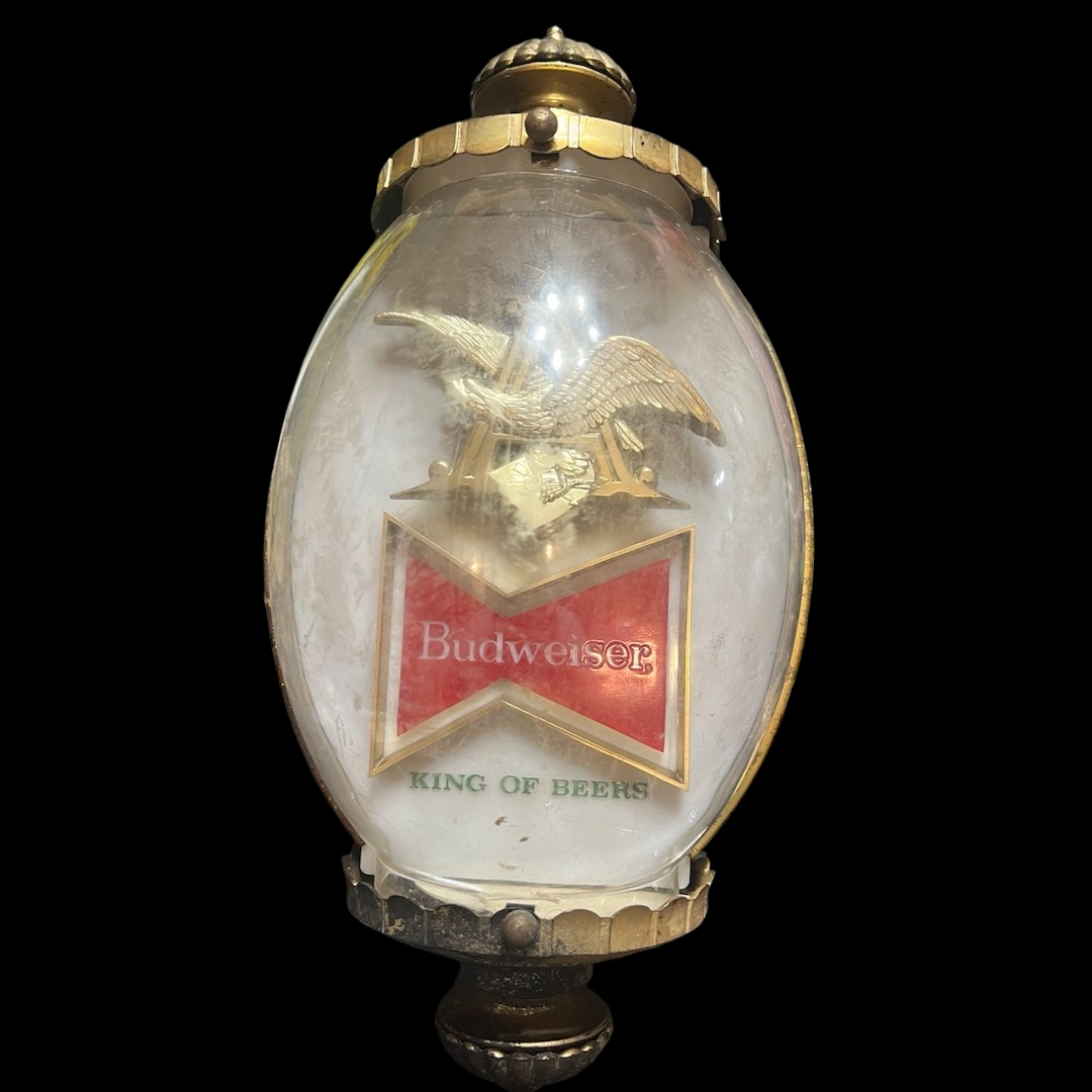 MARKDOWN! Very Vintage Budweiser Wall Light Sconce, Cover Is Scratched ...