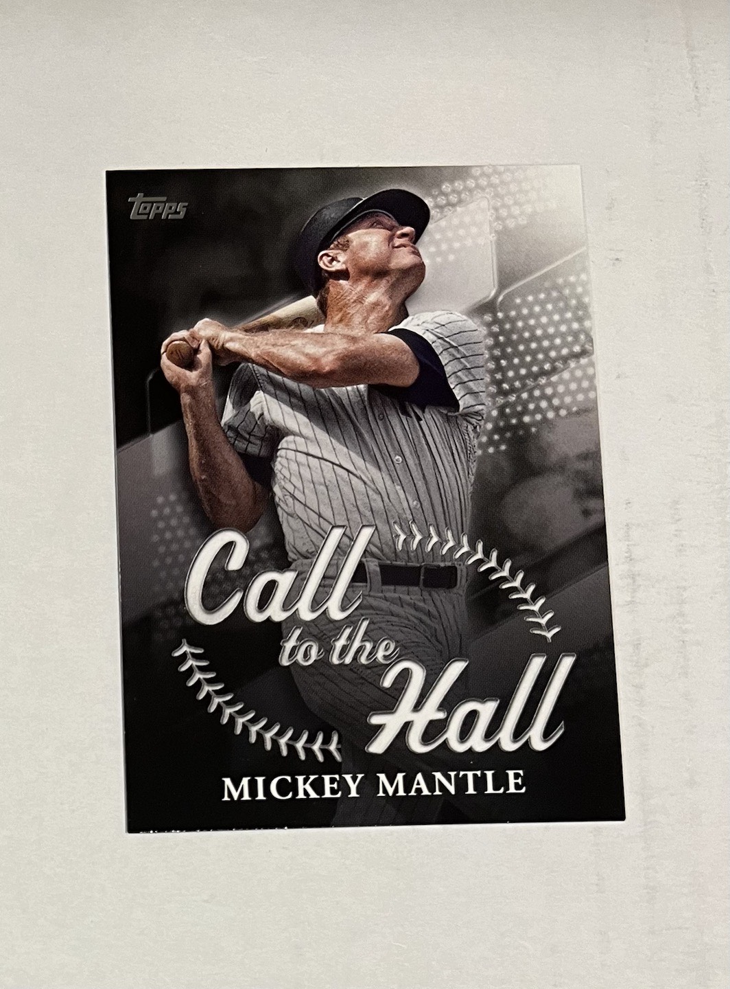 Mickey Mantle Call To The Hall New York Yankees