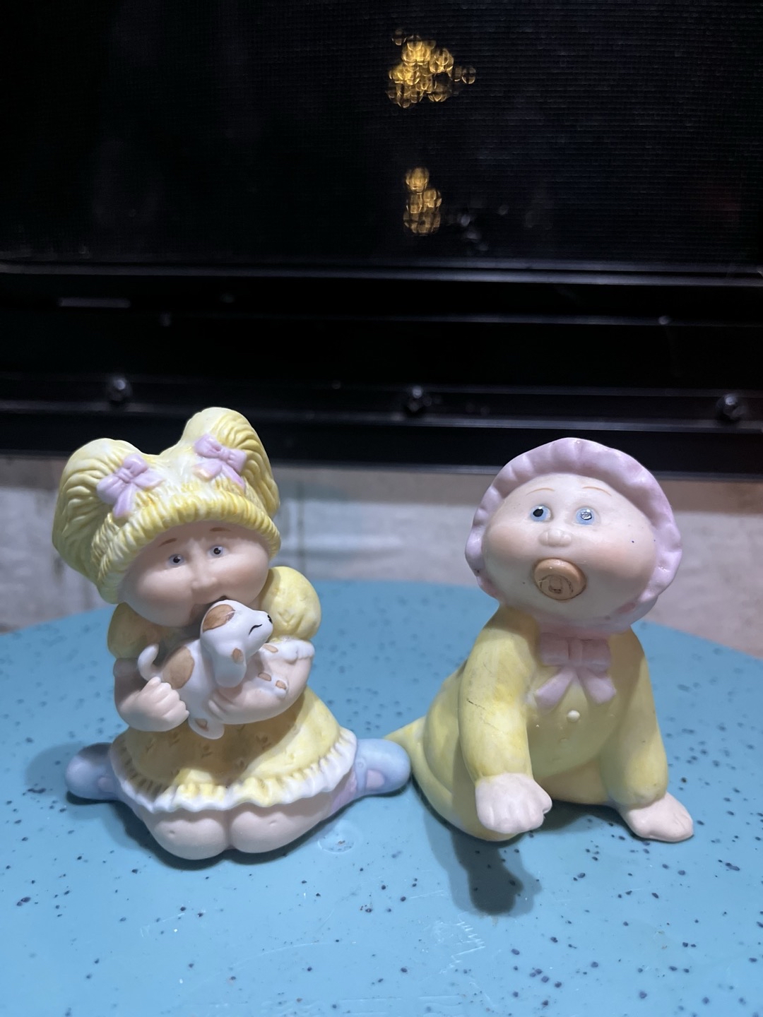 Vintage 1984 - 2 Cabbage Patch Kids Porcelain Figurines
