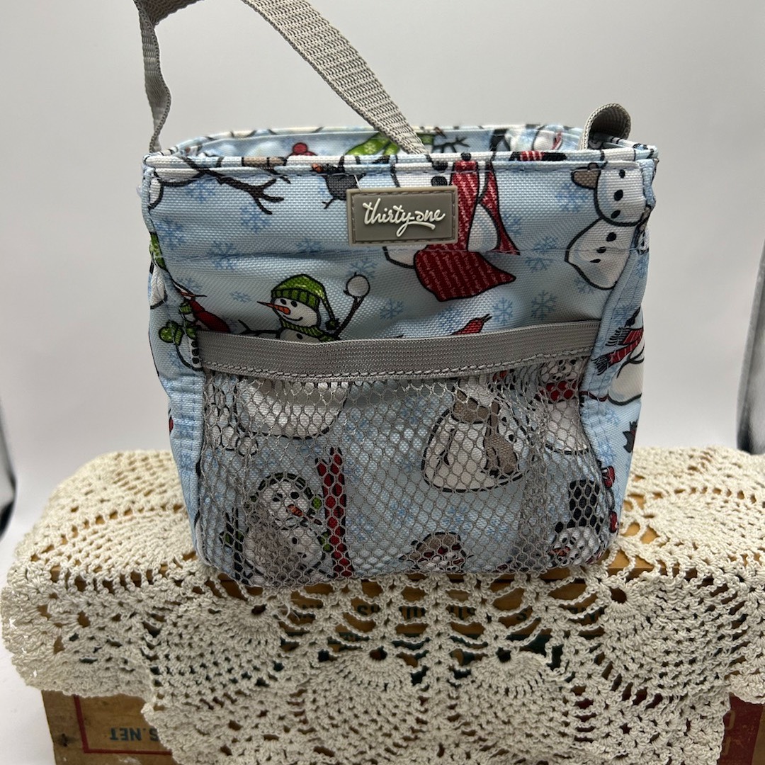 Thirty One little Carry All caddy snowman design