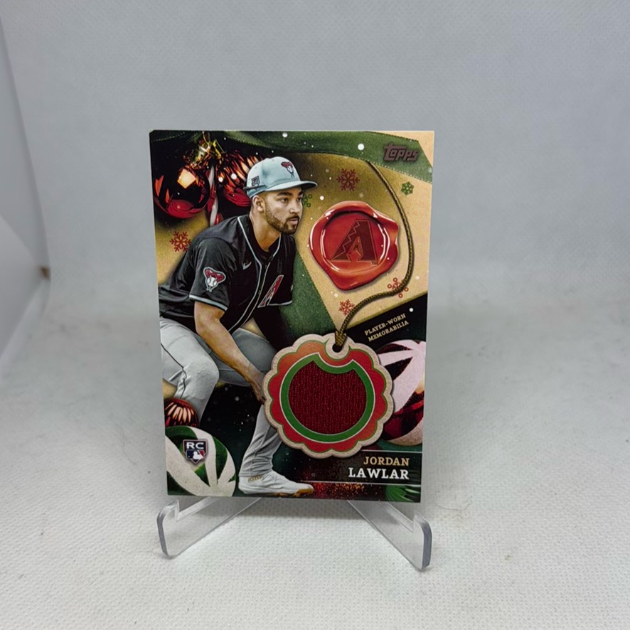 2024 Topps Holiday - Relics #RC-JL Jordan Lawlar (RC) Arizona Diamondbacks