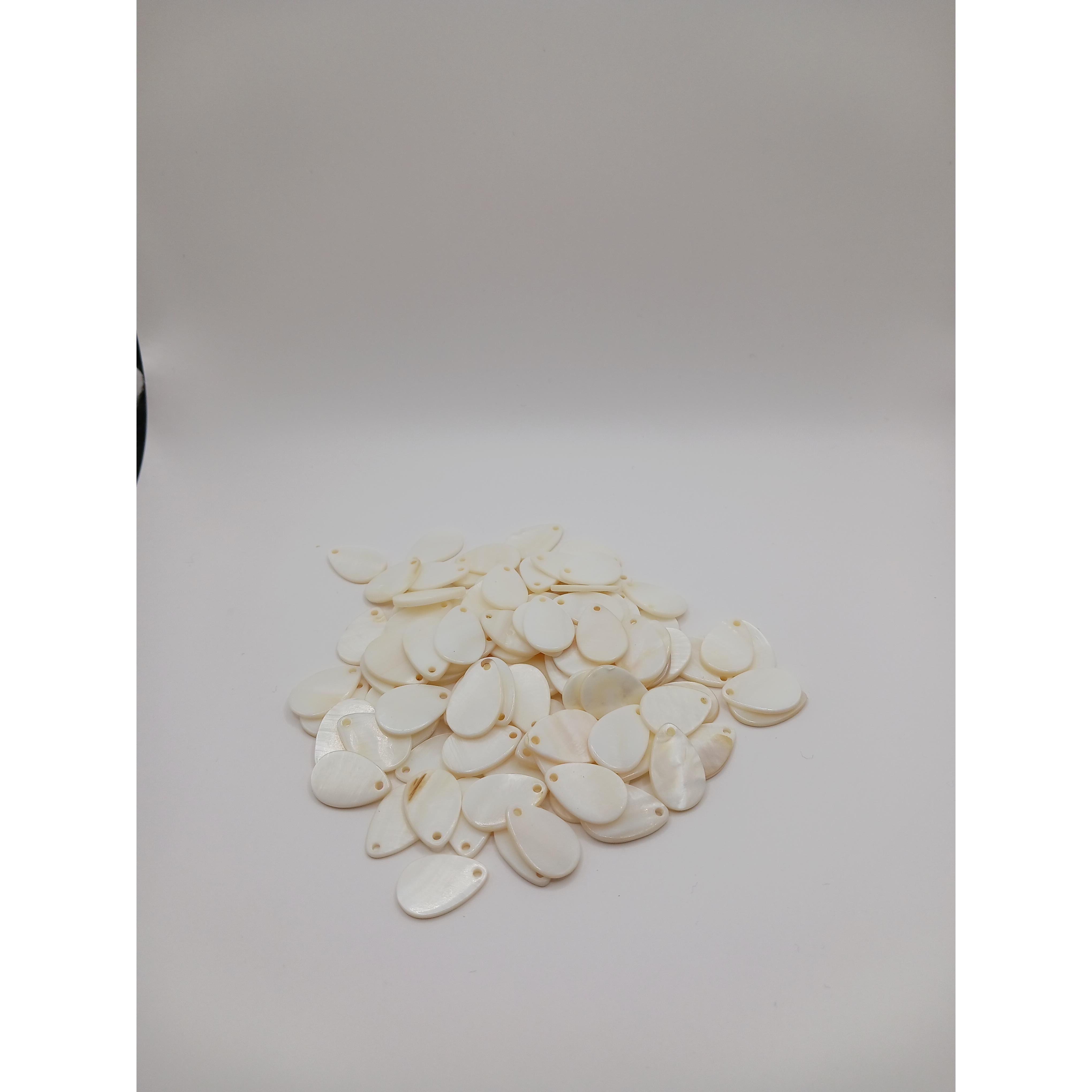 Mother of Pearl Drop Shape Beads/Pendant, Qty 100