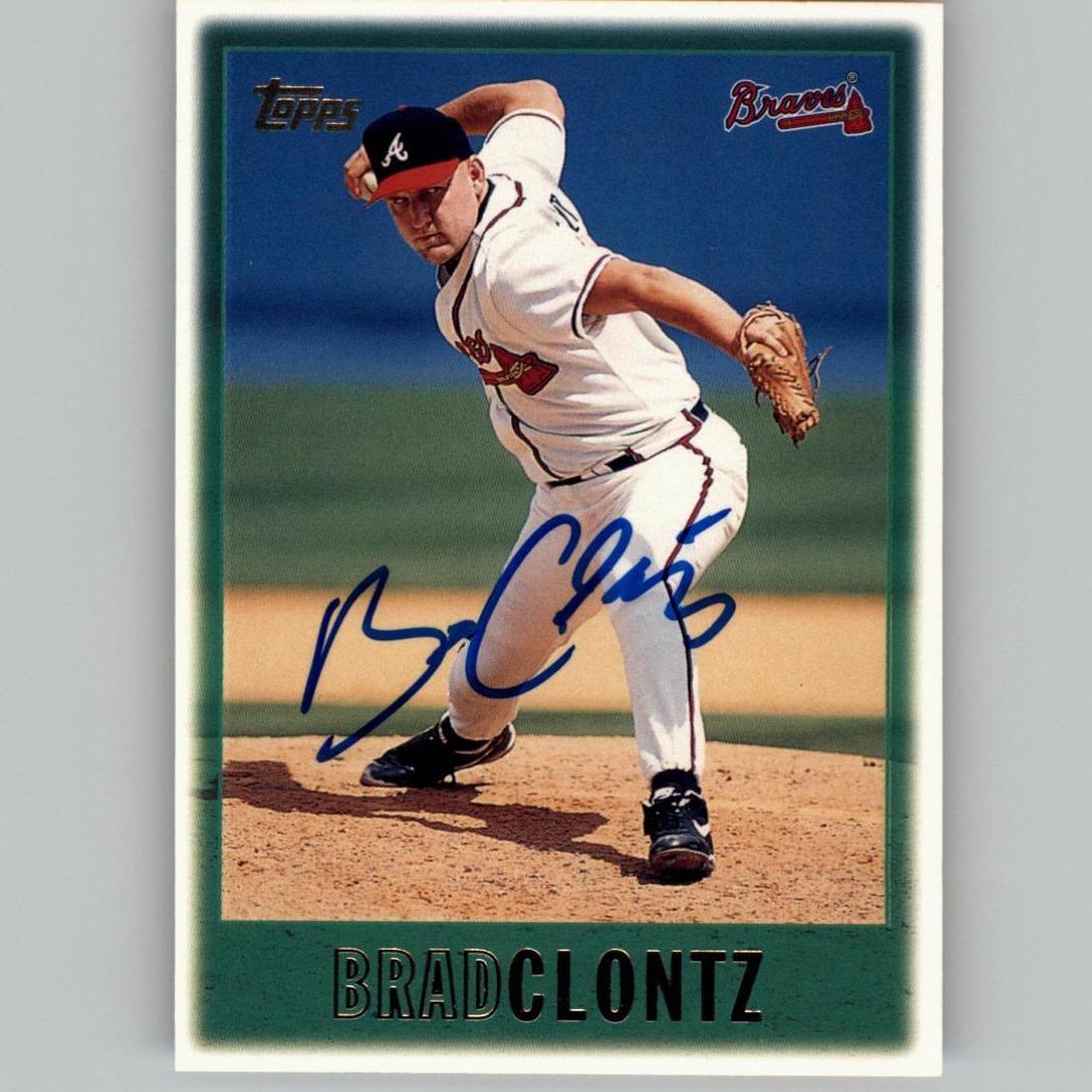 Brad Clontz Signed Atlanta Braves 1997 Topps Baseball Card #224