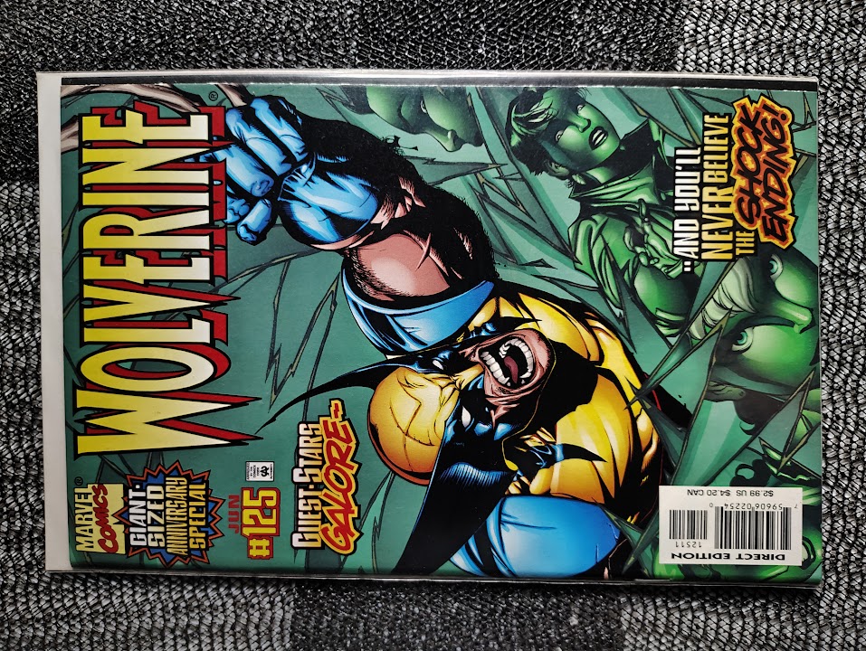 1998 Wolverine #125 Giant-Sized Anniversary Special Direct Edition ...