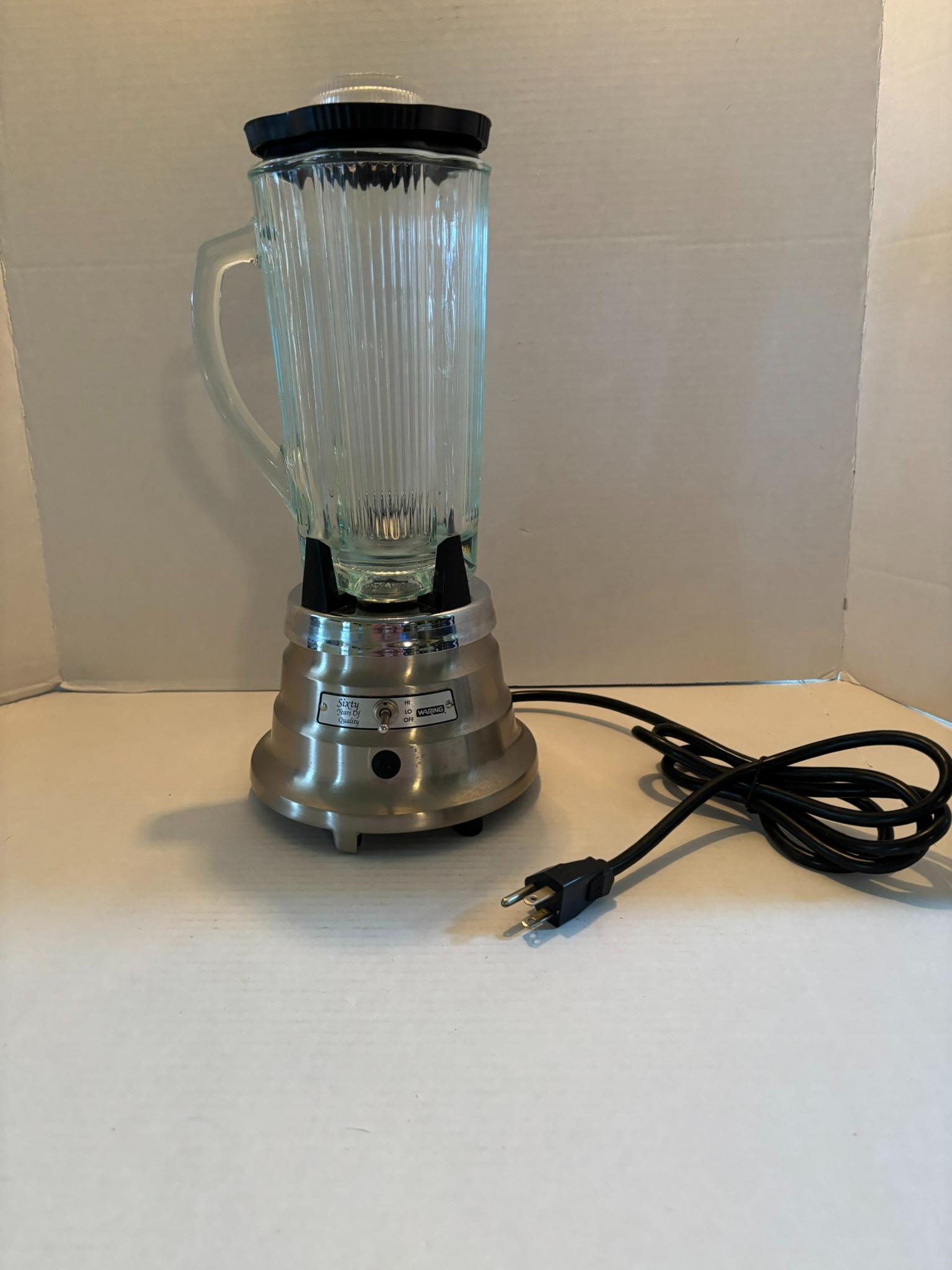 Vintage Waring Commercial Blender 2 Speeds Model# 51BL29 Chrome/Glass Heavy