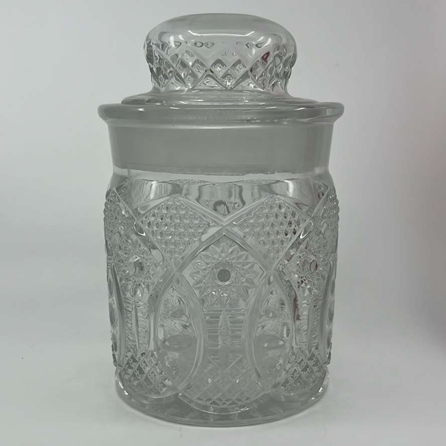Antique Pressed Glass Humidor Attributed To F.R. Rice Mercantile Cigar ...