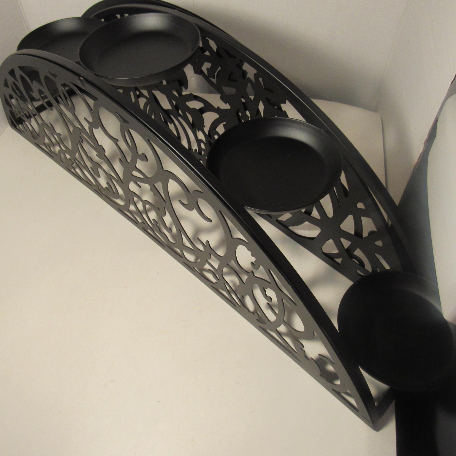 Partylite Couture Hearthside Iron Candle Holder, 3 Magnetic Panels, 4 ...