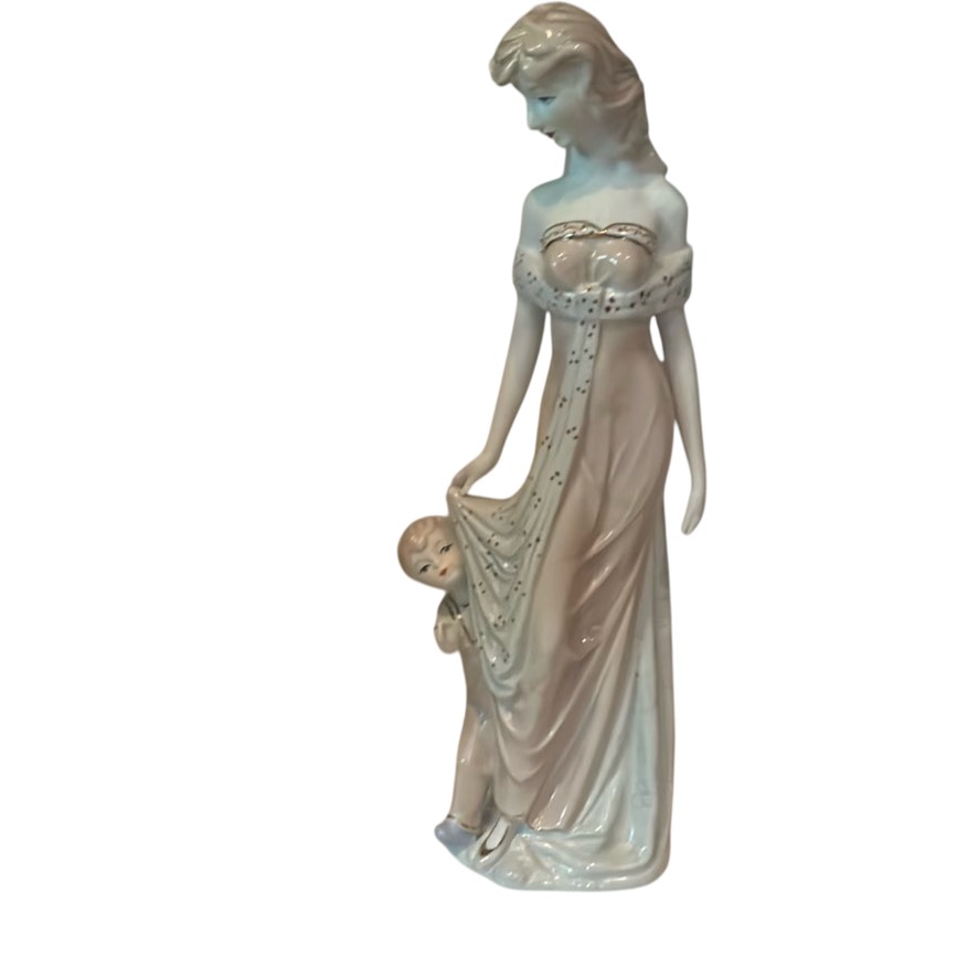 Mother And Son NAO by LLADRO Hand Made Lady With The Goose DAISA 1977