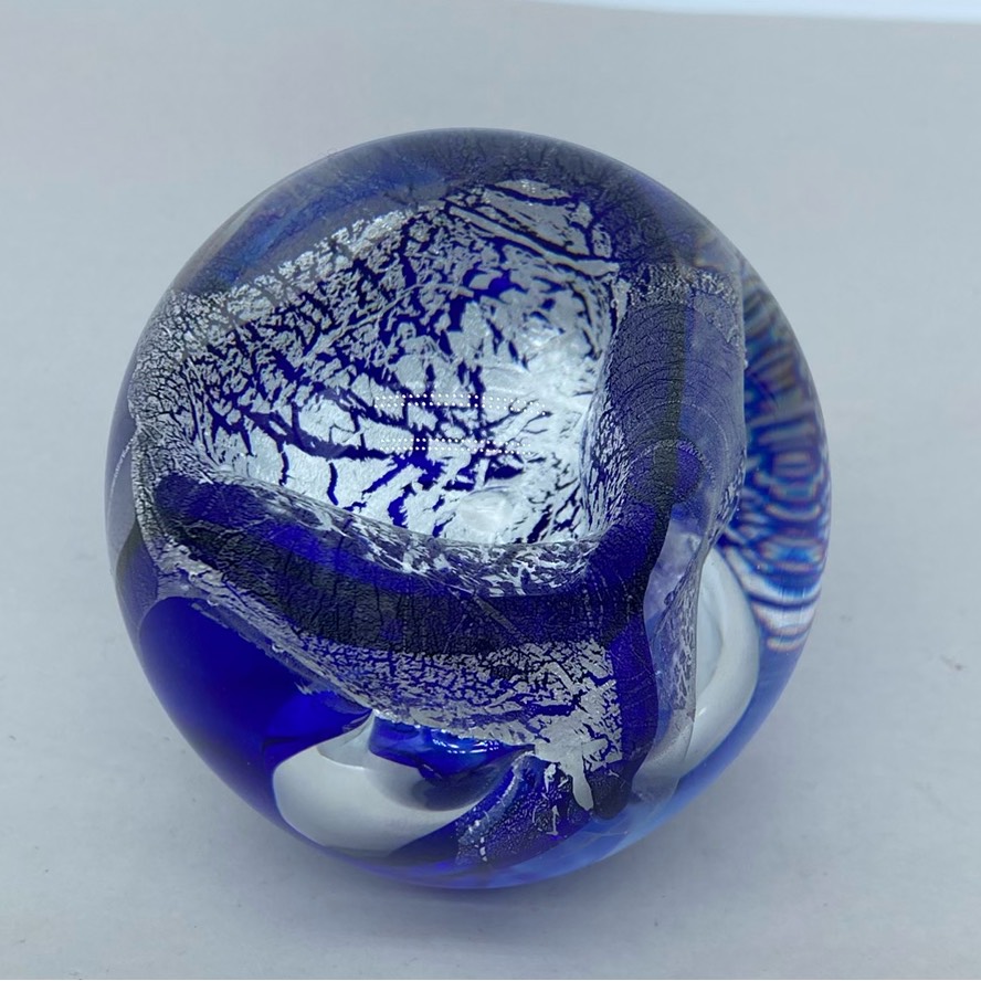 #0010 - Signed By Artist And Named Bruce Power Art Cobalt And Silver ...